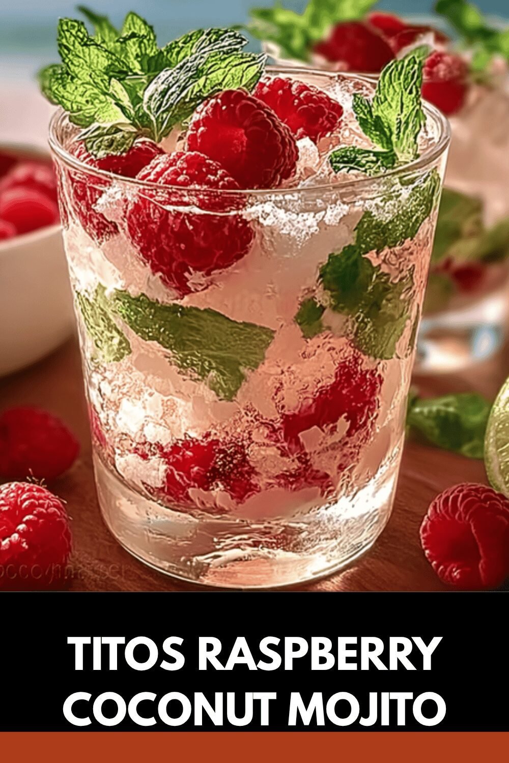 Titos Raspberry Coconut Mojito Recipe With Fresh Mint And Lime