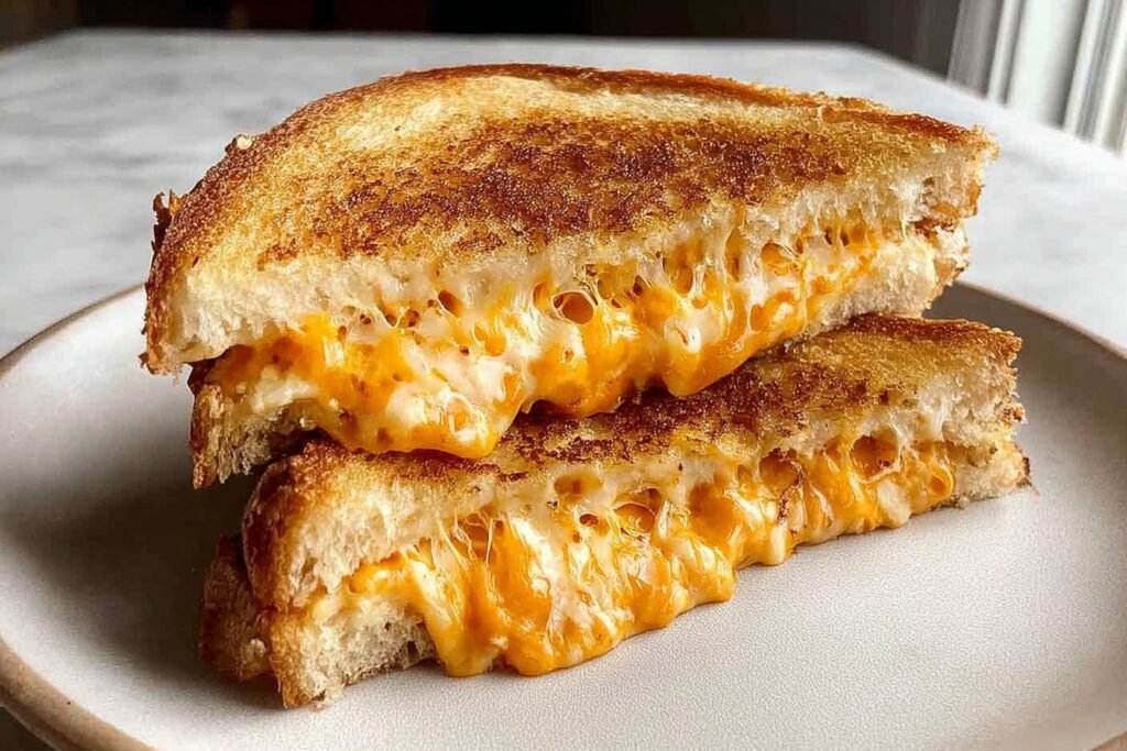 Air Fryer Grilled Cheese Crispy Outside Gooey Inside